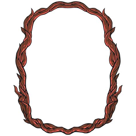 Frame Root Border Illustration Horror Halloween 43181928 Vector Art At