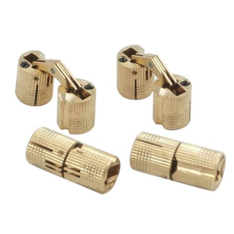 4pcs Copper Barrel Hinges Hidden Cabinet Concealed Grandado