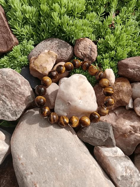 Браслет з тигрового ока 8 мм 15 5 см [sku 7508] от продавца Corals в интернет магазине