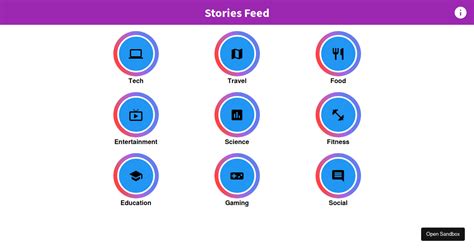 React Insta Stories Examples CodeSandbox