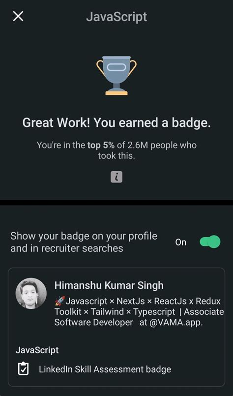 Js Js Badge Himanshu Kumar Singh
