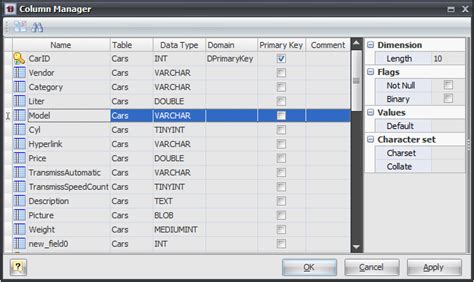 Column Manager