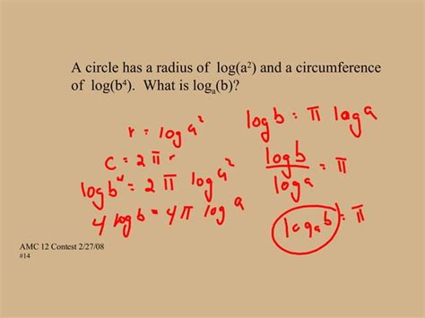 Logarithm Problems Ppt