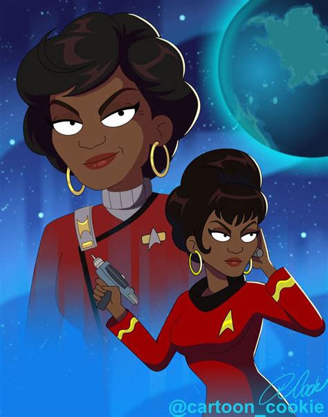 Nyota Uhura And Nichelle Nichols Star Trek And 1 More Drawn By