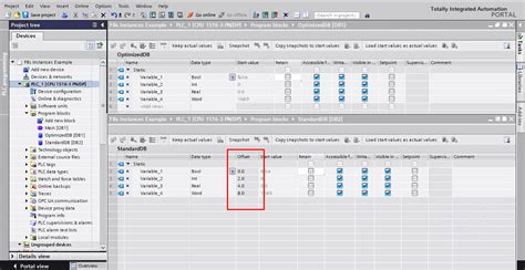 Siemens Tia Portal Optimized And Standard Data Block Access PLC Programming Learning