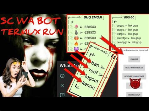SC WAR LOGOUT BUG VERIFY WORKING WA IMMUNE TEMBUS WHATSAPP CRASH DATABASE