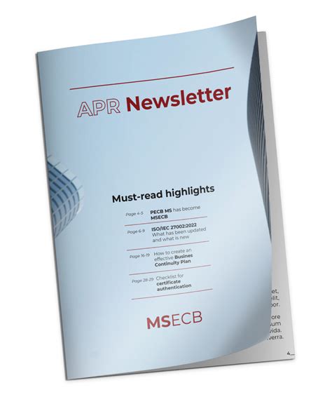 msecb newsletters the scope latest industry updates