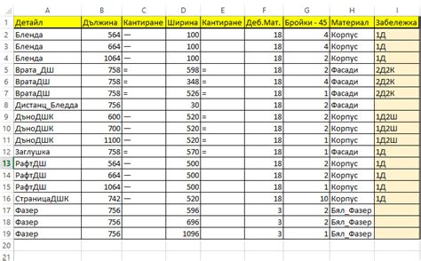 Създаване на етикети от Ексел таблица