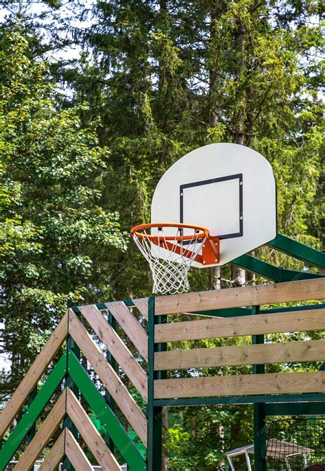 Premium Photo Basketball Court Outdoor Sport In Nature Concept