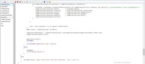 Import General Journal Lines Using Sysoperation Framework In Ax 2012