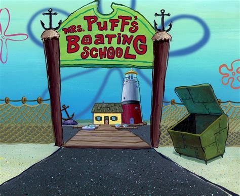 Mrs Puffs Boating School Spongebob Background Boating School
