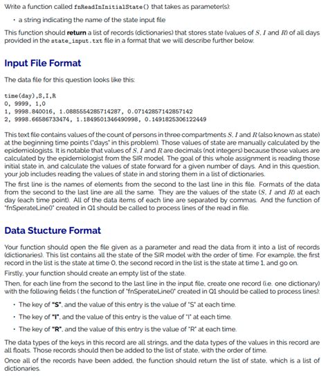 Write A Function Called FnRead InInitialState That Chegg