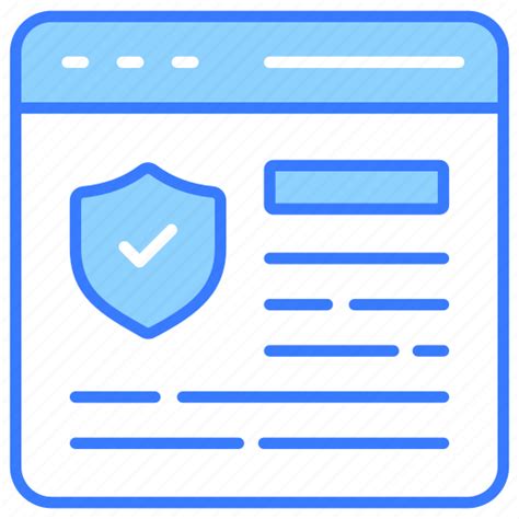 Secure Website Webpage Browser Web Protection Security Icon