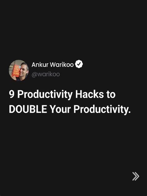 9 Productivity Hacks To Double Your Productivity Pdf