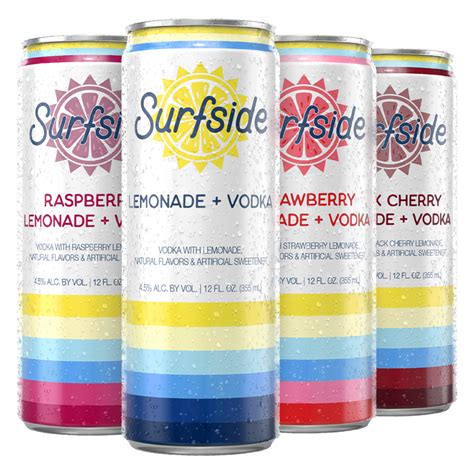 Surfside Lemonade Variety 8pk 12oz Can 4 5 Abv Delivered In As Fast