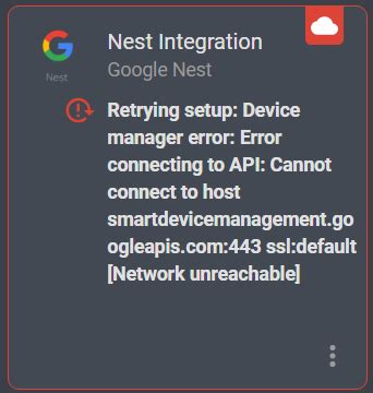 Problem With Nest Integration Third Party Integrations Home