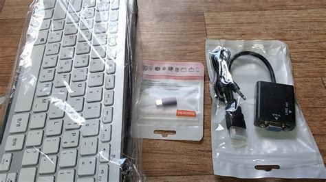 블루투스 키보드 Microb To Type C 변환젠더 Hdmi To Vga 변환 어댑터 알리 익스프레스 천원마트 3종 택배