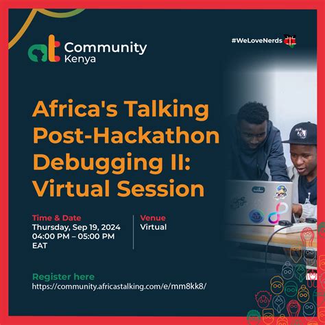 See Africa S Talking Post Hackathon Debugging Ii Virtual Session At Africas Talking Africa S