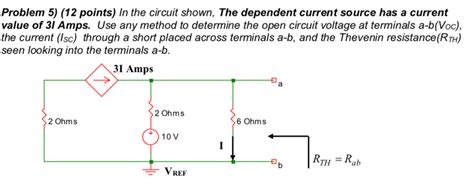 Solved Problem 5 12 Points In The Circuit Shown The