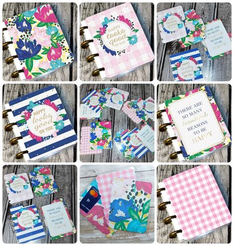 M2M Socialite Micro Collection Cover Dividers Dashboards Happy Planner