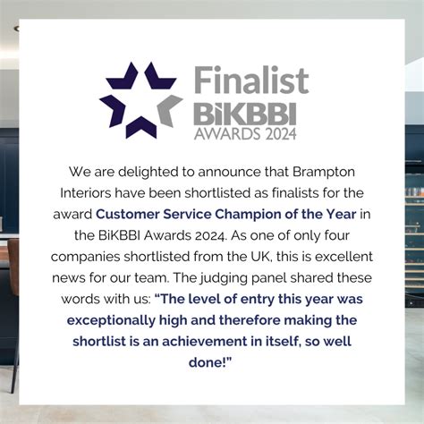 Brampton Interiors Shortlisted As Finalists In The Bikbbi Awards 2024