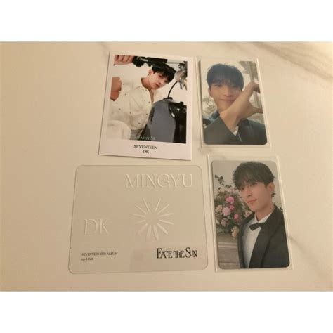 Seventeen Dk 李碩珉 Fml克拉盤小卡 Face The Sun明信片透卡 蝦皮購物