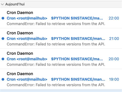 Commanderror Failed To Retrieve Versions From The Api Issue