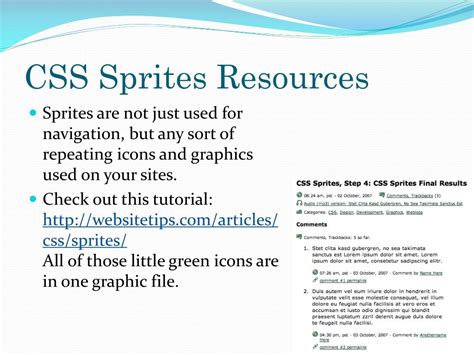 Ppt Css Sprites Powerpoint Presentation Free Download Id2018168