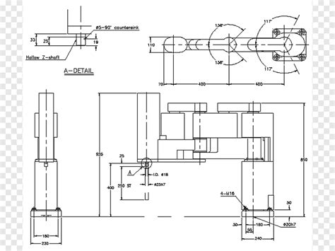 기술 도면 다이어그램 엔지니어링 평면도 산업용 로봇 도면 각도 화이트 Png Pngegg