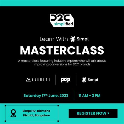 Marmeto On Linkedin Ecommerce Commerce Bangalore Masterclass D2c Conversionoptimization