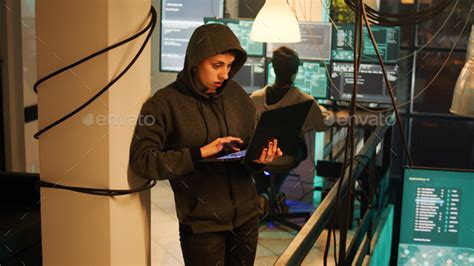 Team Of Thieves Using Trojan Virus To Exploit Network And Server Stock