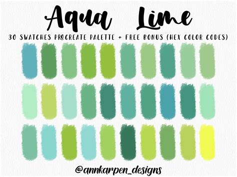 Lime Blue Color
