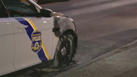 Police Cruiser Set On Fire Outside 3rd District Station In South