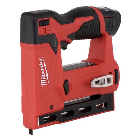 Cordless Stapler Gun Kit 3 8in Flat Crown Staple 12v Lithium Ion
