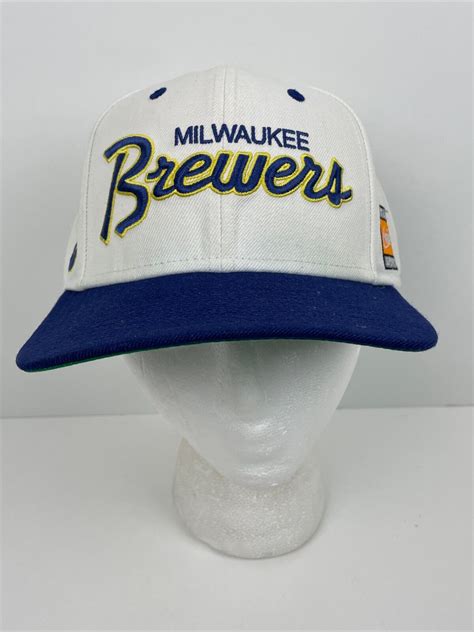 Apparel 9fifty Script Hats Saw At Am Fam Field Milwaukee Brewers