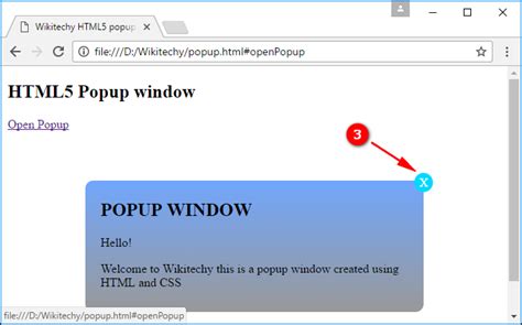Html Popup Window Wikitechy
