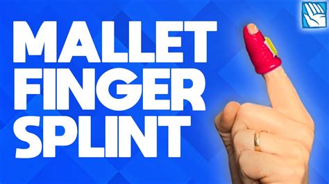 How To Make A Mallet Finger Splint YouTube