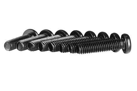 Premium Photo Hex Socket Head Screw In Black Color On Isolated White