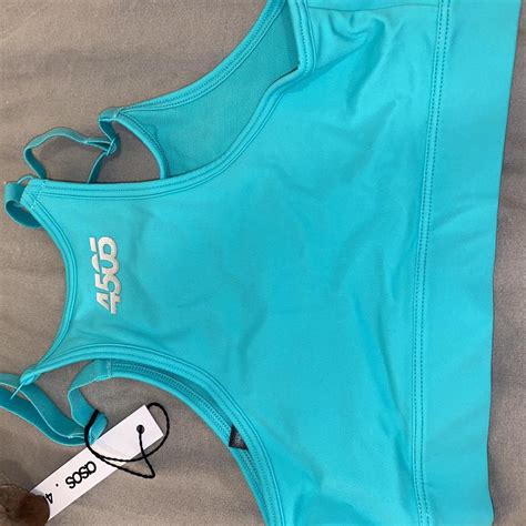 Asos Womens Blue Crop Top Depop