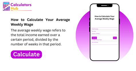 Average Weekly Wage Calculator Online