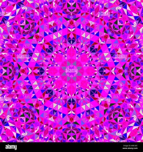 Polygonal Dynamic Geometrical Circular Tile Triangle Mosaic Pattern Background Hypnotic