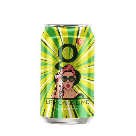 G Lemon And Lime Carbonated Drink Sugar Free 300 Ml