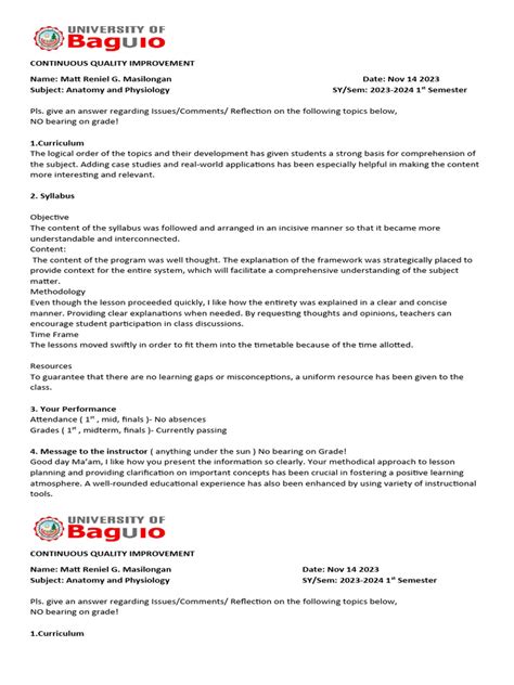 Continuous Quality Improvement Pdf Curriculum Methodology
