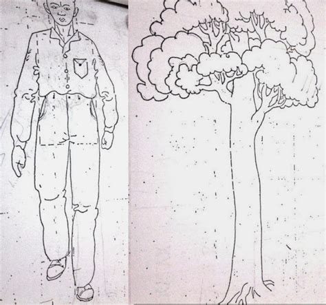 Sketsa Gambar Orang Psikotes Yang Mudah Terbaru