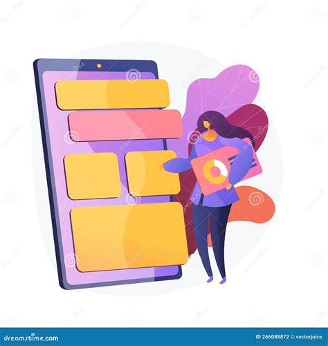 Mobile Software Optimization Ui Ux Development Vector Concept