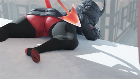 Rule 34 3d Anus Anus Peek Ass Female Helluva Boss Hooves Jacket Laying On Stomach Leggings