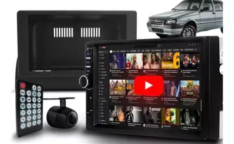 Kit Central Multimidia Dvd 2 Din Mp5 Fiat Uno Mille Fiorino Frete grátis
