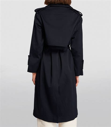 Womens Claudie Pierlot Blue Double Breasted Trench Coat Harrods Uk
