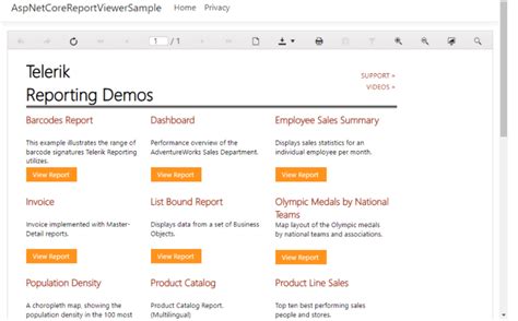 How To Embed Reporting Into Your ASP NET Core Web App