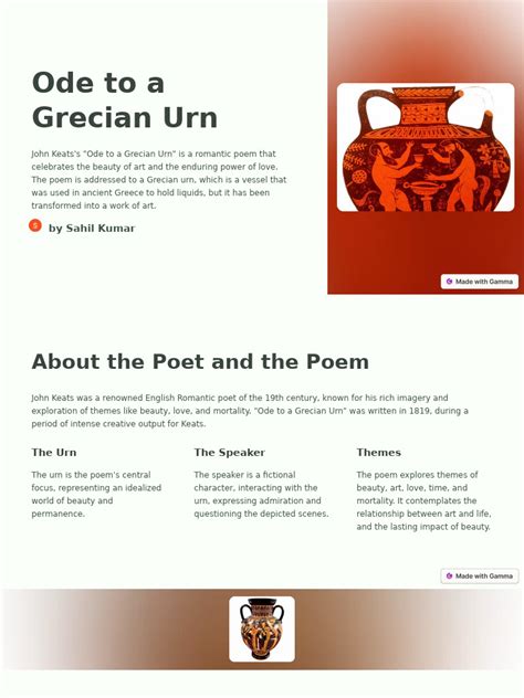 Ode To A Grecian Urn Pdf Poetry